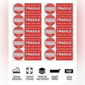 Office | 10 Piece Fragiledo Not Crush Stickers | Poshmark